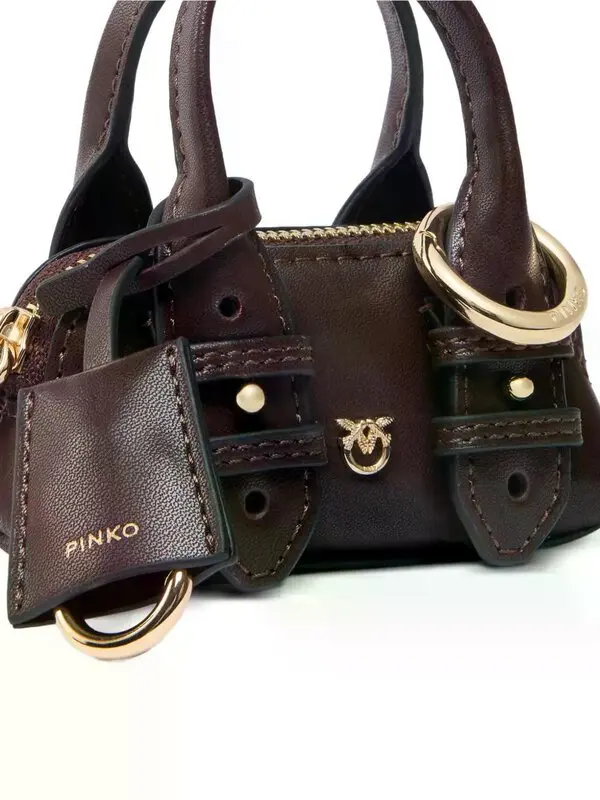 Pinko Nano Escape Bag Accessory In Leather