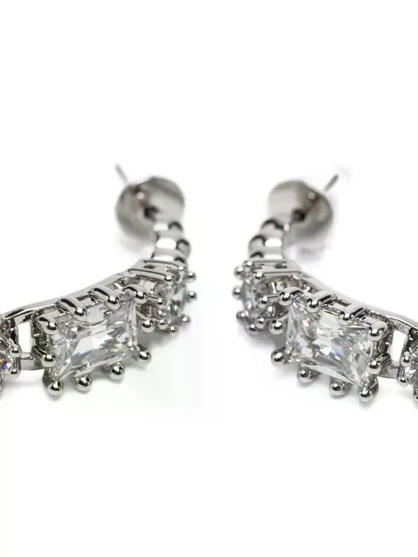 Eddie Borgo Estate Crystal-embellished Hoop Earrings