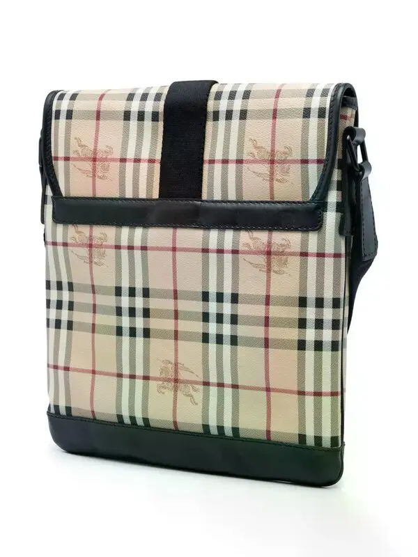 Burberry 2000-2017 Haymarket Check Coated Canvas Crossbody Bag
