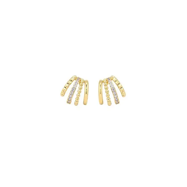 UCHI & SOTO Kin Multi Chain Studs - Gold/silver
