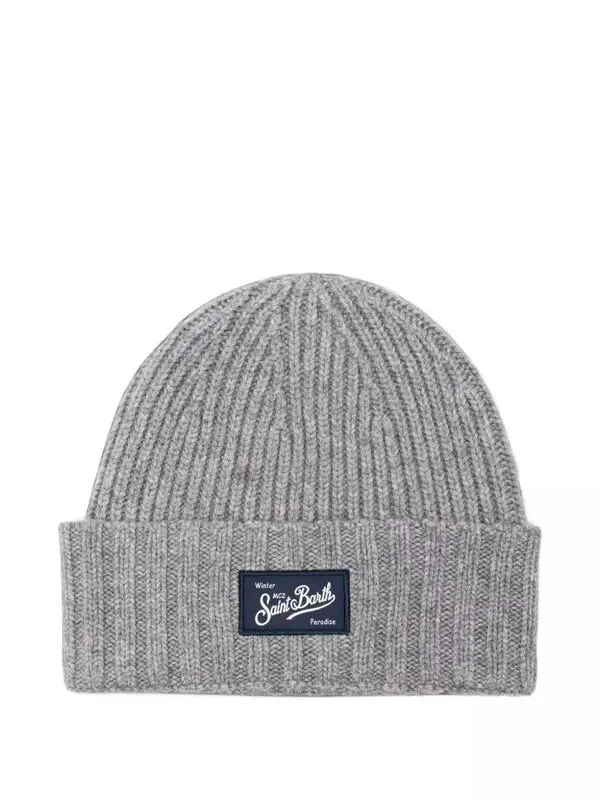 MC2 SAINT BARTH Ribbed-knit Beanie Hat - Grey