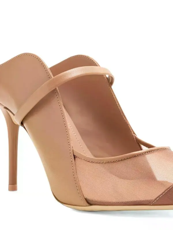 MALONE SOULIERS 85 Maureen Arc Mesh-panel Mules