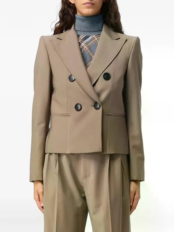 TELA Double-breasted Wool Blazer