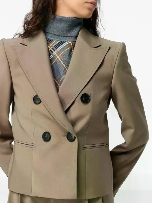 TELA Double-breasted Wool Blazer