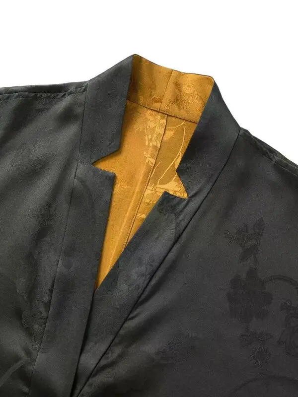 Shanghai Tang Prosperity Jacquard-woven Belted Coat