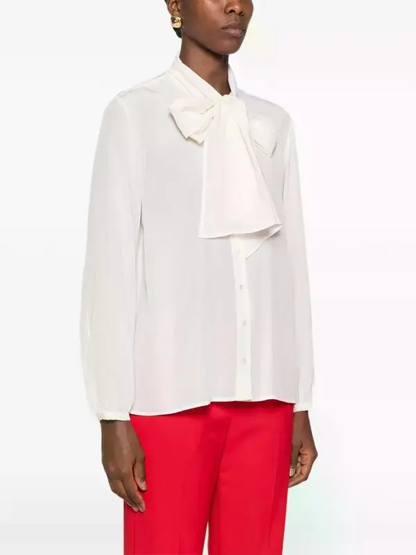 Marella Bow-detail Silk Shirt