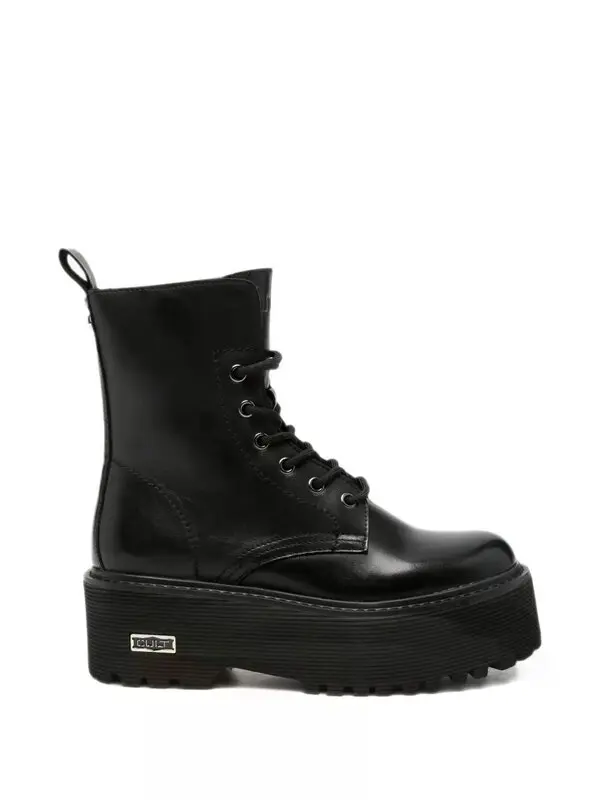 CULT Platform Lace-up Boots - Black