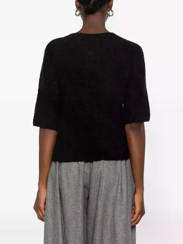 Liviana Conti Brushed Short-sleeve Cardigan