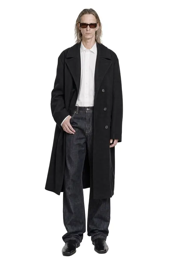Fendi Wool Angora Double-breasted Coat