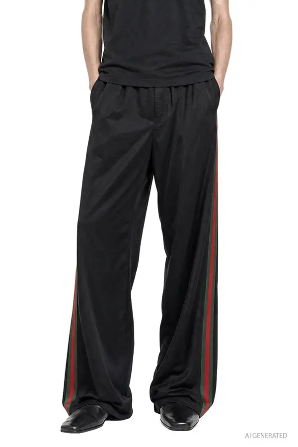 Gucci Web Viscose Jersey Sweatpants