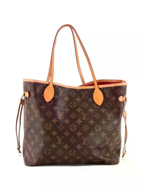 LOUIS VUITTON Neverfull Nm Monogram Canvas Mm Tote Bag - Brown