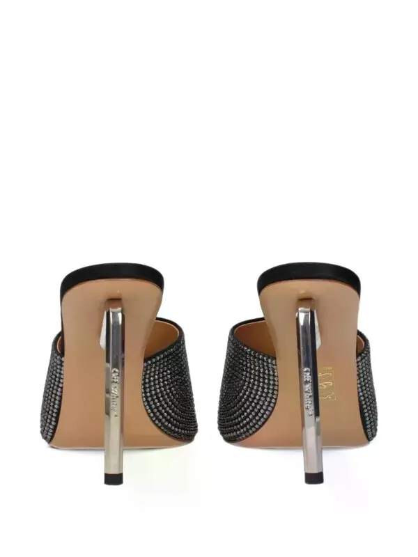 Off-White Crystal-embellished Satin Sandals