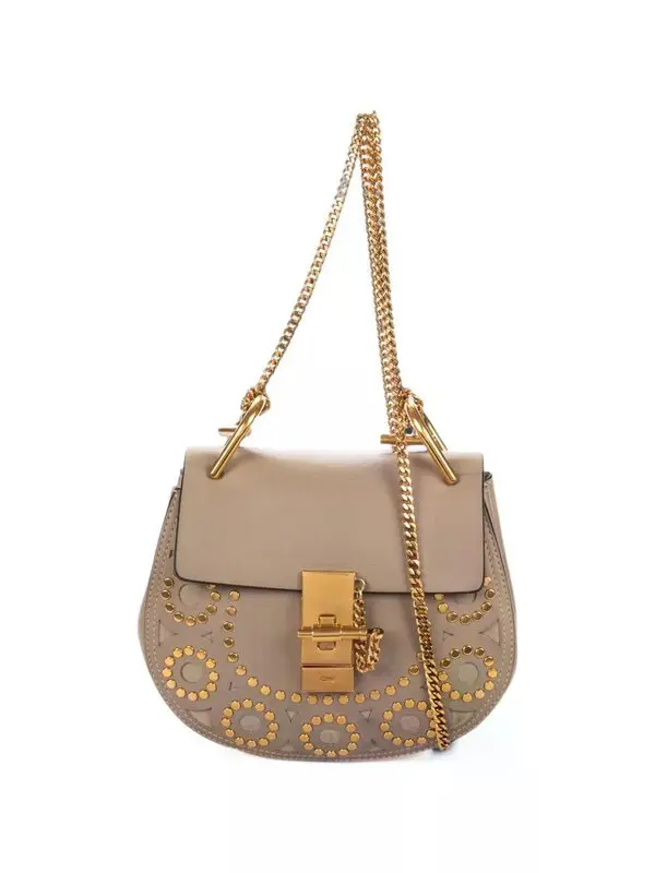 Chloé Mini Drew Studded Shoulder Bag