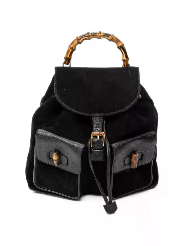 Gucci Large Bamboo Handle Backpack