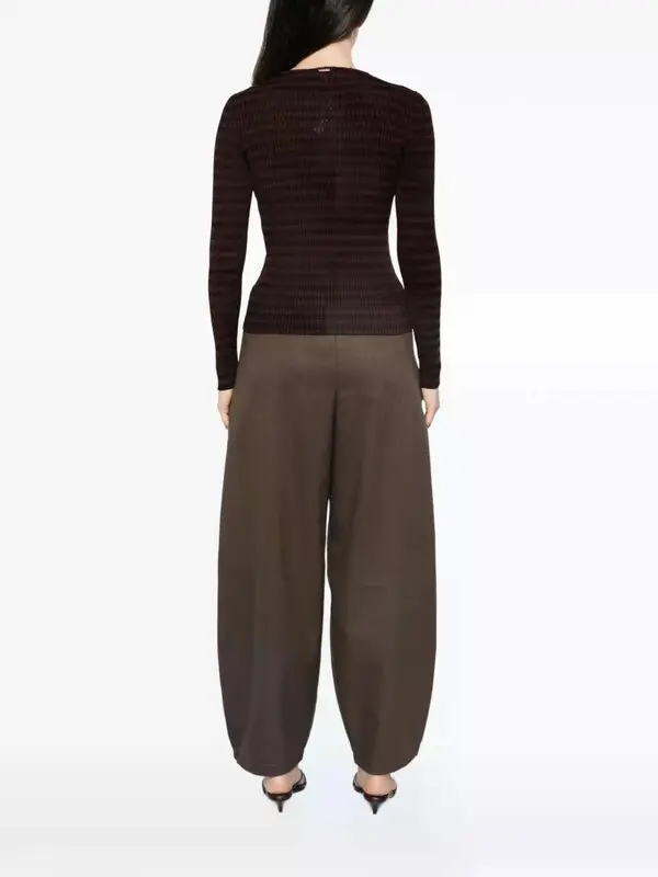 TWINSET Striped Ribbed Sweater