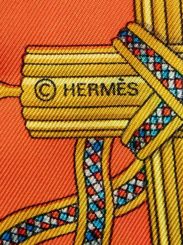 Hermès Twill Silk Scarf - Yellow