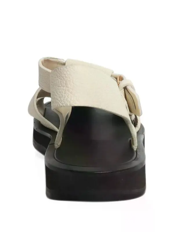 THE ROW Fisherman Leather Sandals - Neutrals