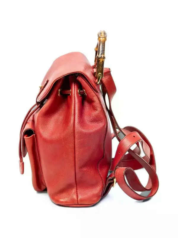 Gucci Mini Bamboo Leather Backpack
