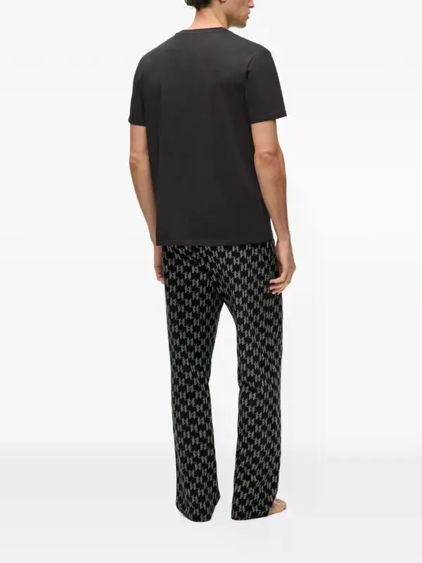 Karl Lagerfeld Monogram Pajamas - Black