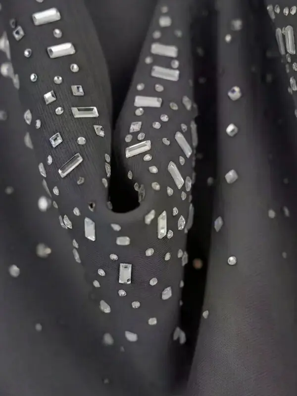 EA7 Precious Crystal-embellished Zip-up Hoodie