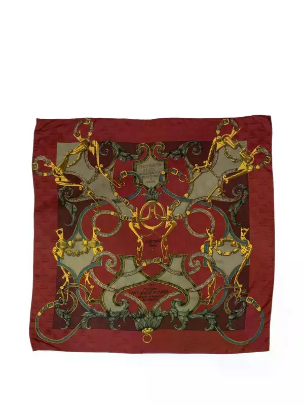 Hermès L'instruction Du Roy Jacquard Scarf - Red