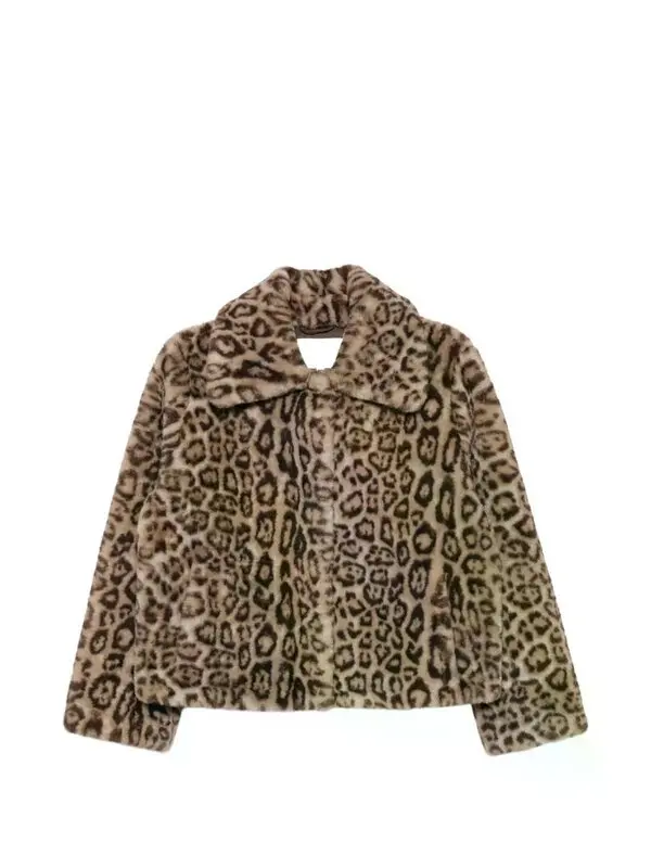 Apparis Elis Leopard-print Faux-fur Coat