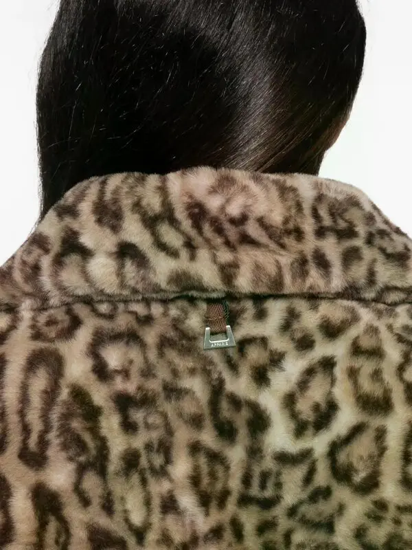 Apparis Elis Leopard-print Faux-fur Coat
