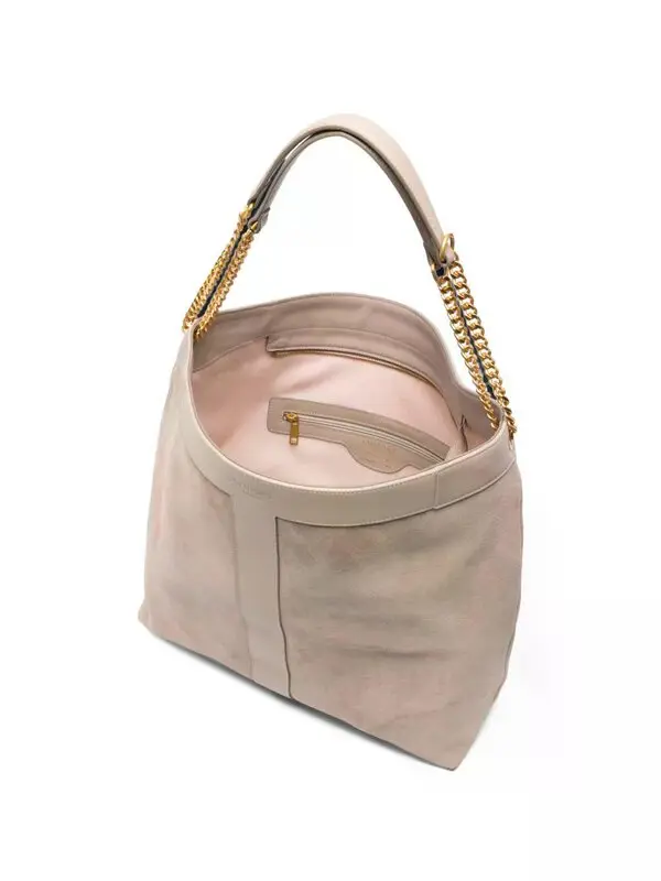 TWINSET Suede Panelled Shoulder Bag
