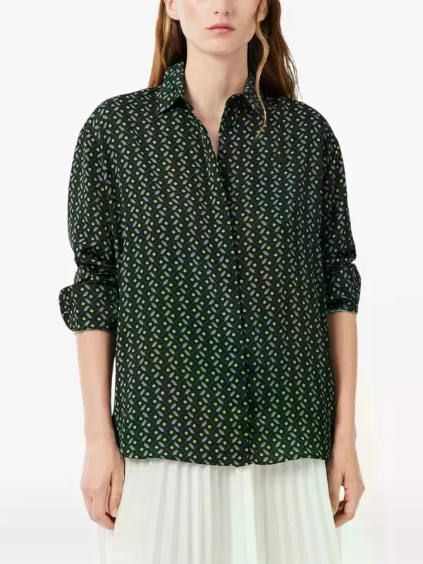 Lacoste Oversized Fluid Print Shirt