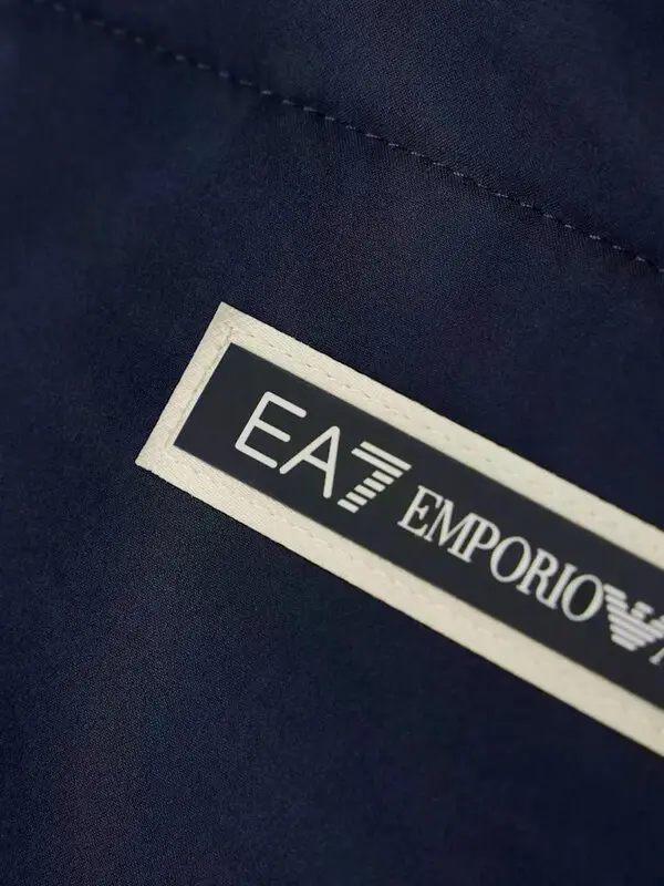 EA7 Logo-tape Padded Jacket