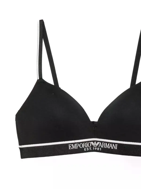 Emporio Armani Logo-tape Triangle Bra