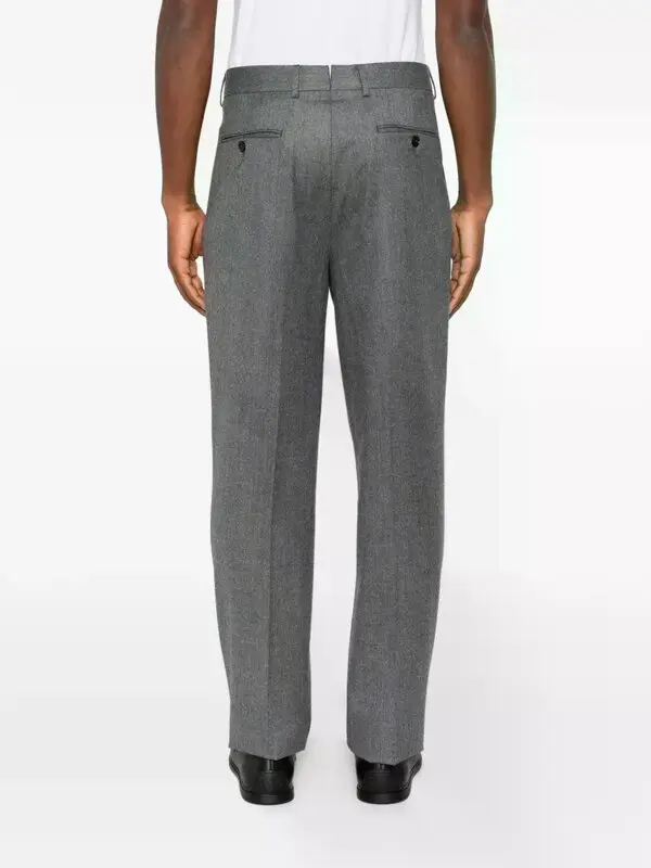 Zegna Pleated Straight-leg Trousers