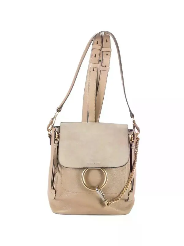 Chloé Mini Faye Leather Backpack