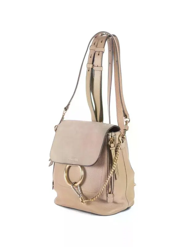 Chloé Mini Faye Leather Backpack