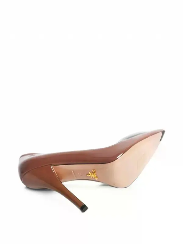 Prada Pointed-toe Patent-finish Pumps