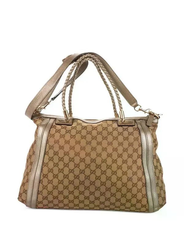 Gucci Bella Bamboo Guccissima Tote Bag - Neutrals