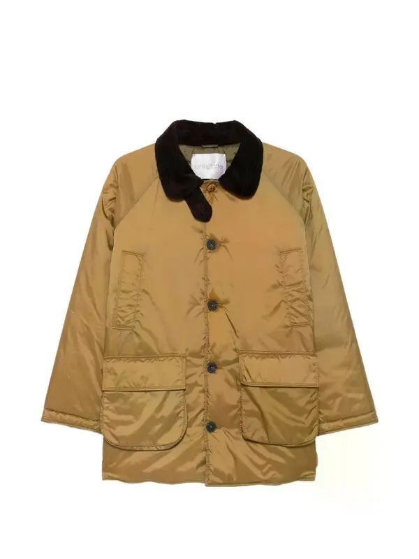 FORTE_FORTE Corduroy-collar Button-up Coat