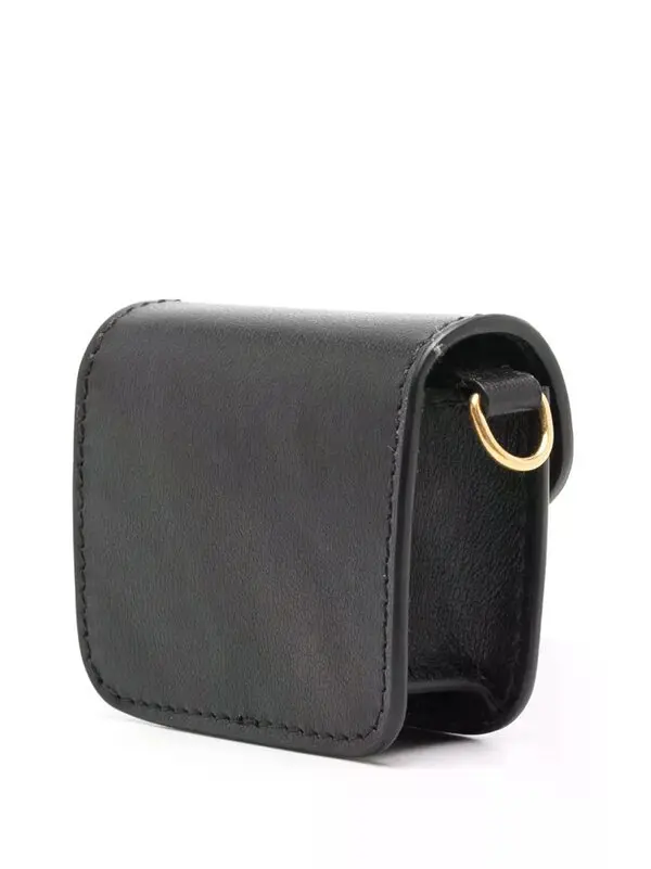 Valentino Garavani Logo-plaque Leather Airpods Case