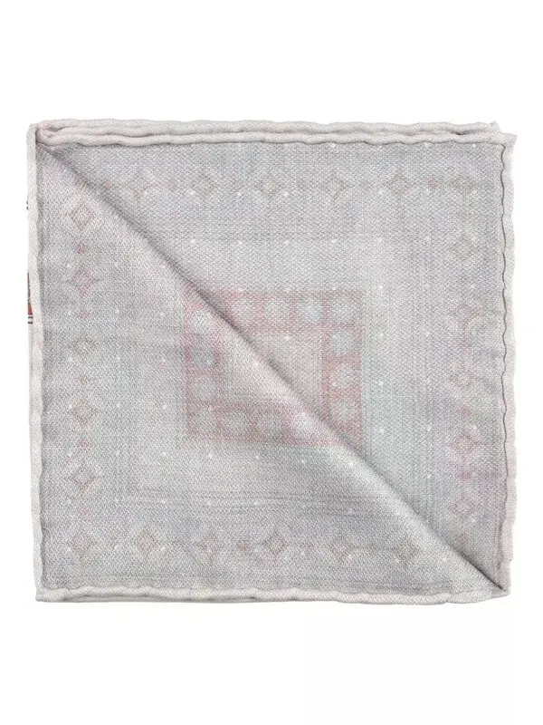 Brunello Cucinelli Patterned Pocket Square - Neutrals
