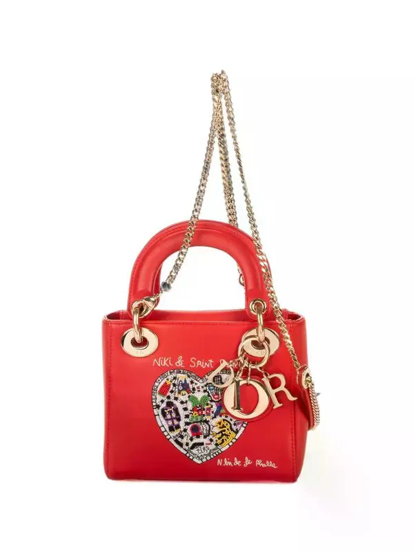Dior Niki Phalle Mini Lady Cross Body Bag - Red