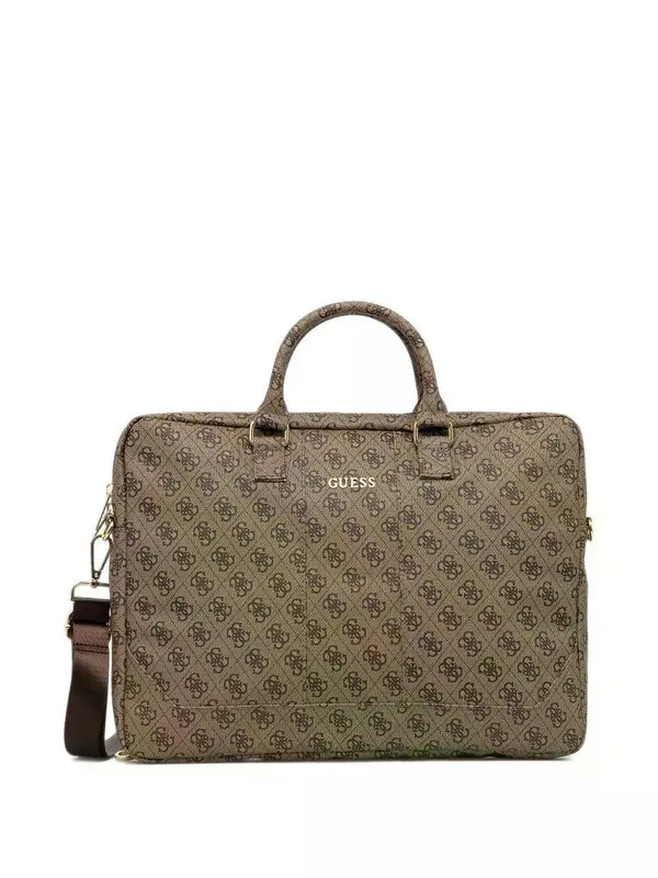 Guess Monogram-print Laptop Bag