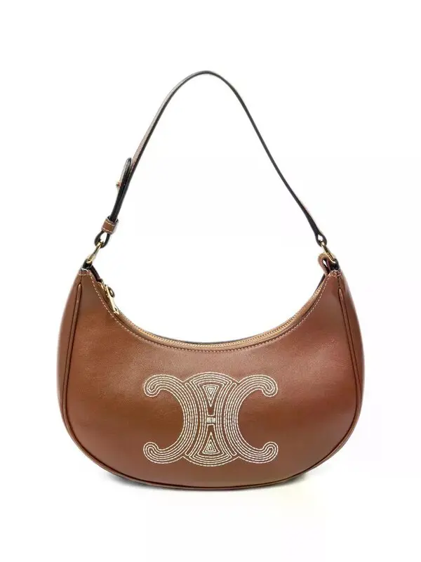 Celine Medium Ava Leather Shoulder Bag - Brown