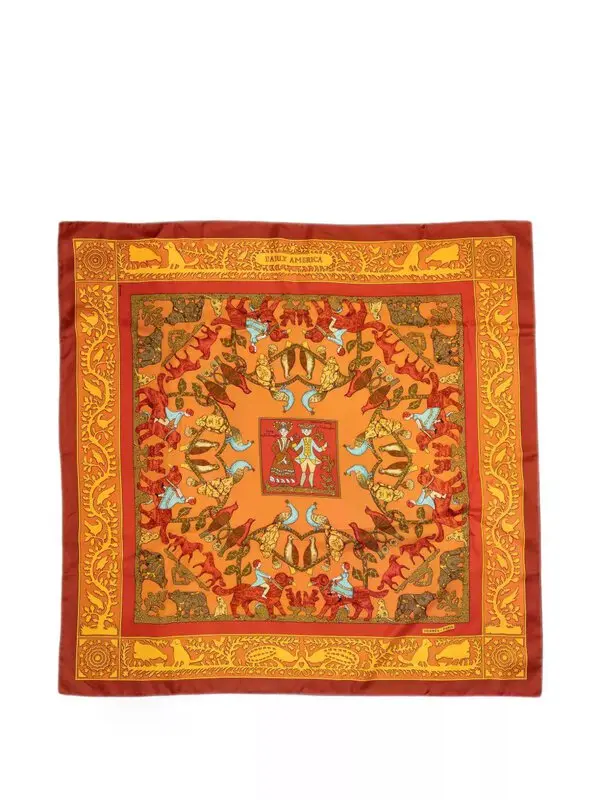 Hermès Early America Scarf - Orange