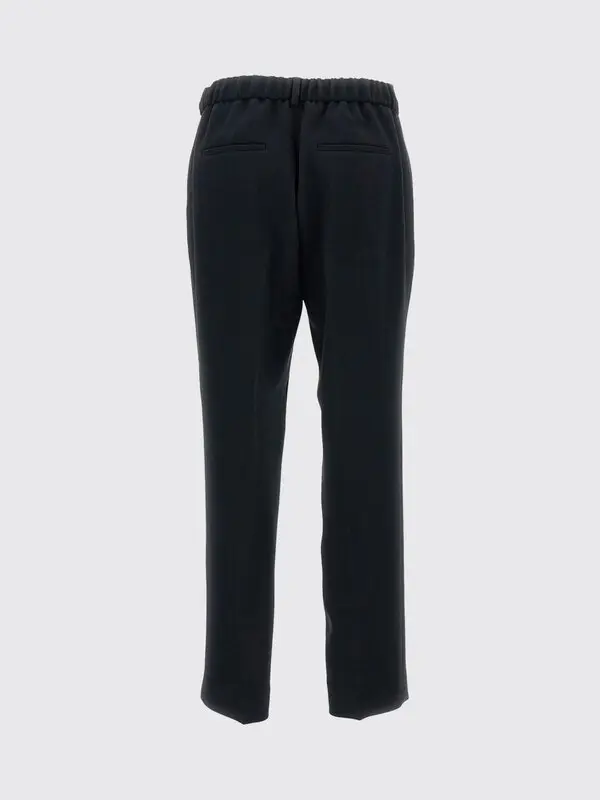 Alberto Biani Mid-rise Skinny Crêpe Trousers With Side Closure