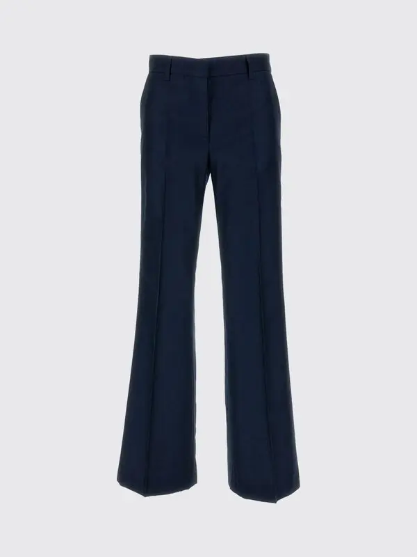 Alberto Biani Mid-rise Flared Satin Trousers With Concealed Closure