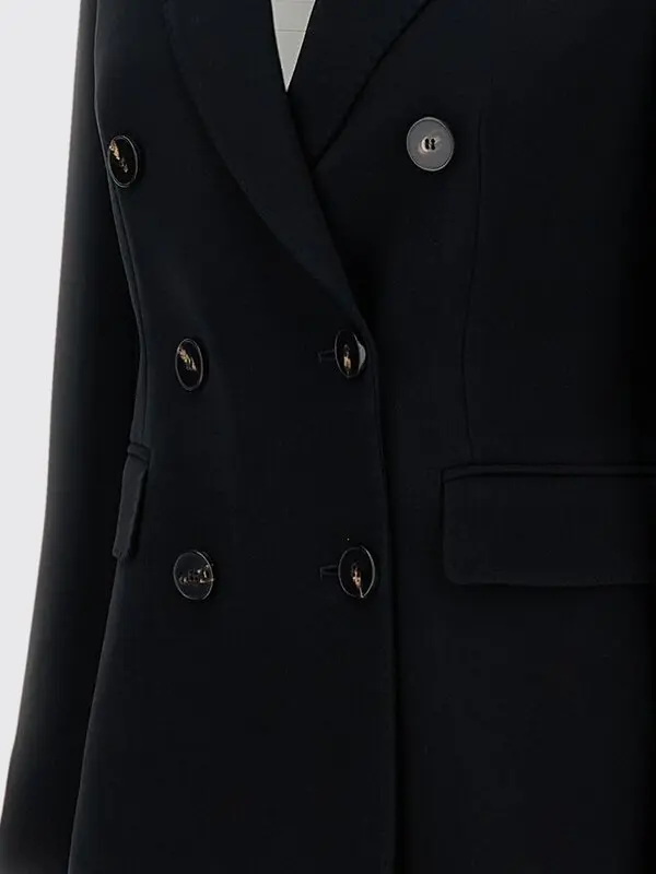 Alberto Biani Elegant Double-breasted Ceremony Blazer With Peak Lapels - Black