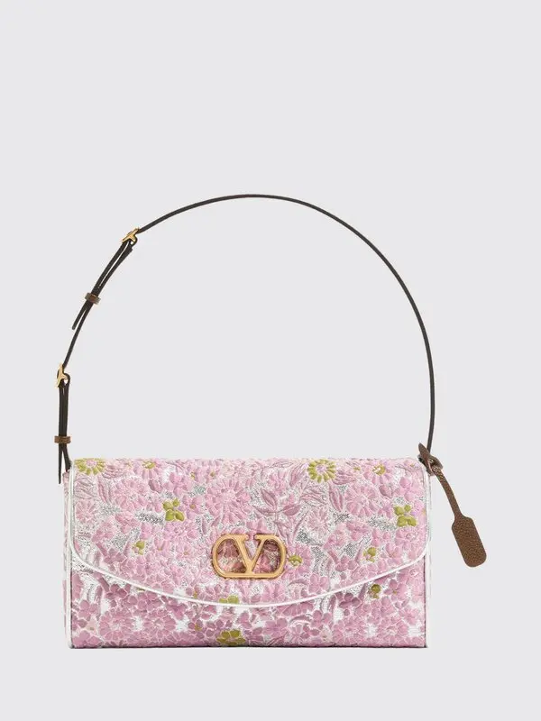 Valentino Garavani Devain Floral Embroidery Vlogo Mini Shoulder Bag