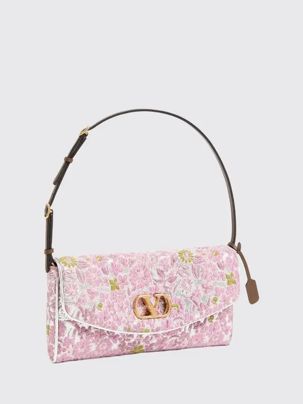 Valentino Garavani Devain Floral Embroidery Vlogo Mini Shoulder Bag