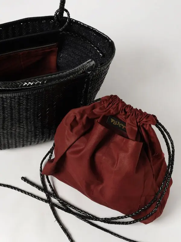 VIPERA Rubens Woven Leather Tote Bag With Removable Pouch