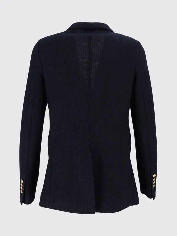 CIRCOLO 1901 Double-breasted Wool Blend Blazer With Metal Buttons
